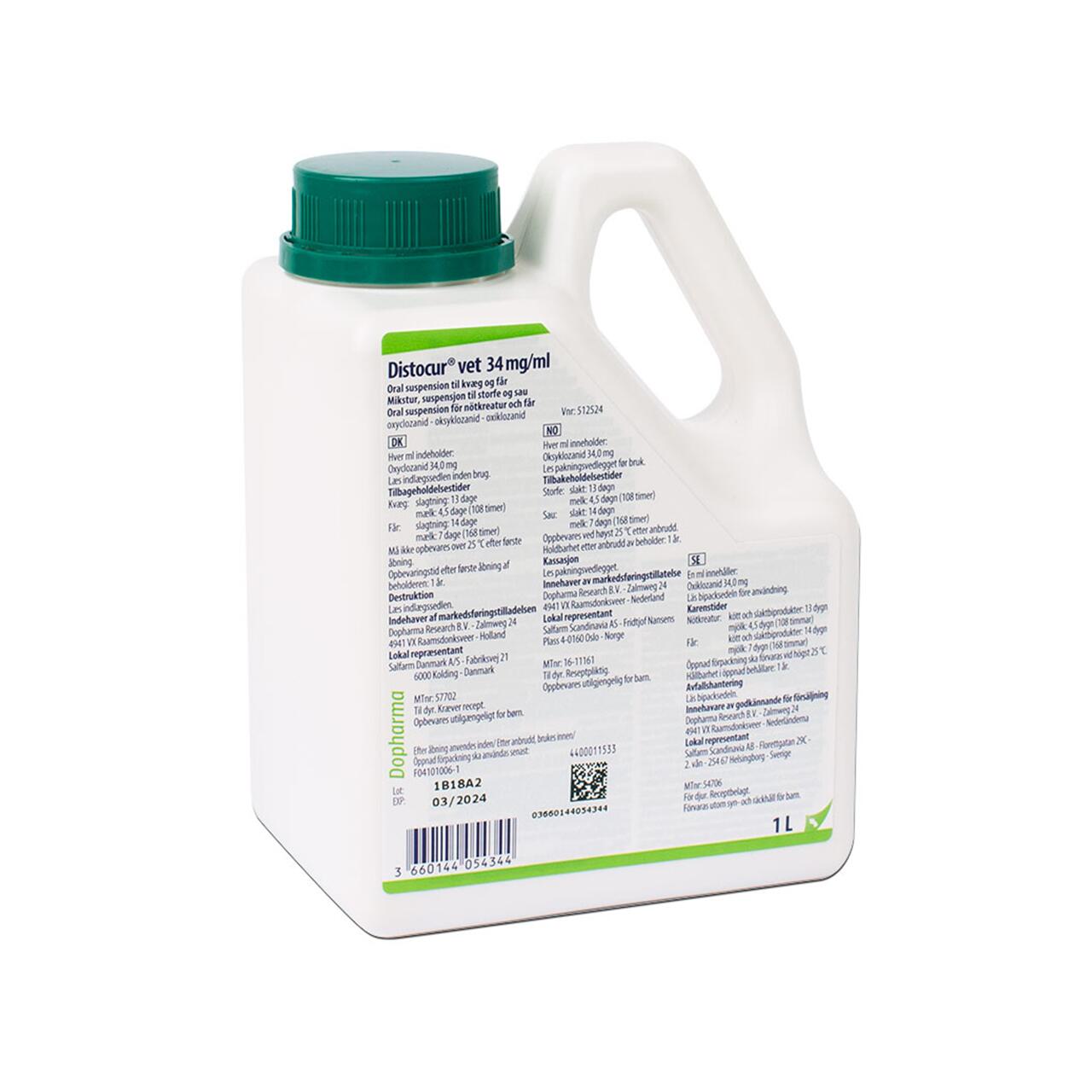 [PROMO] DISTOCUR (OXICLOZANID) SUSPENSIE ORALA PENTRU BOVINE SI OVINE ...