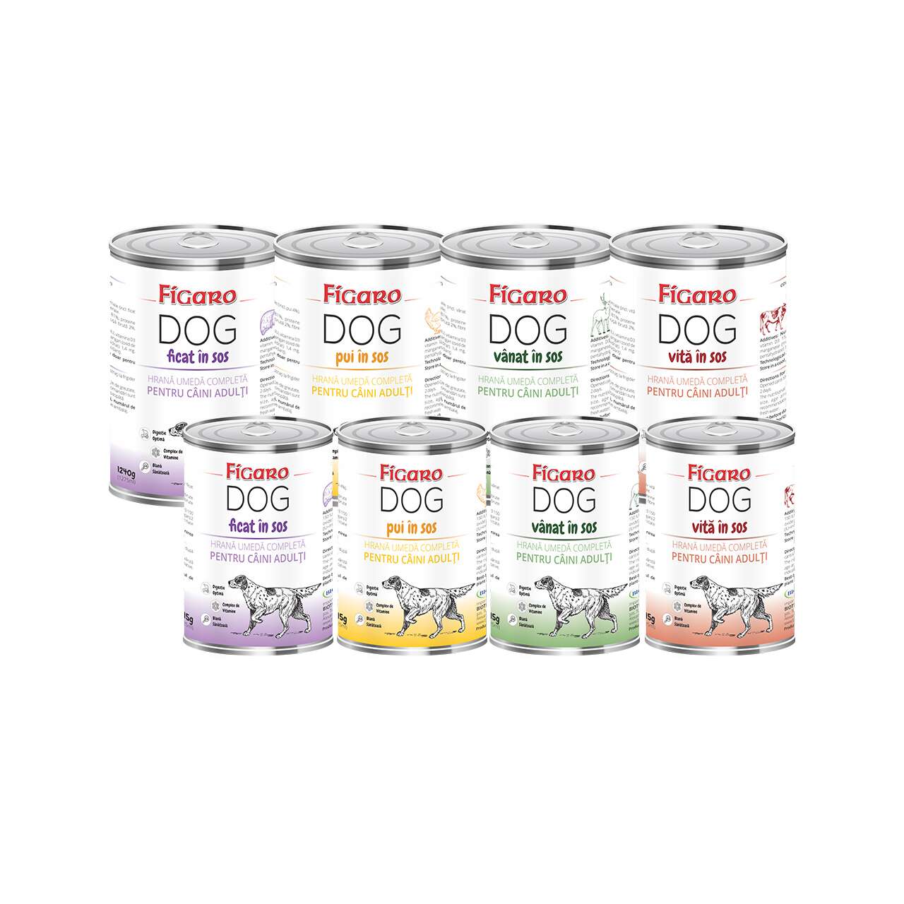 HRANA UMEDA PENTRU CAINI FIGARO DOG VITA IN SOS CONSERVA 1240G - Biotur